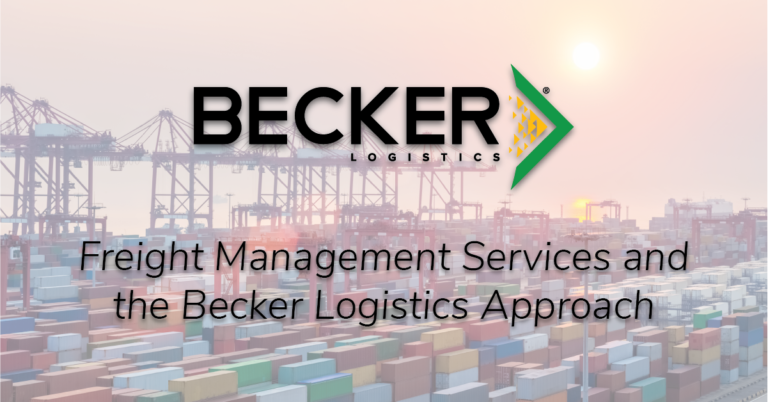 Freight Management Services and Becker Logistics Approach